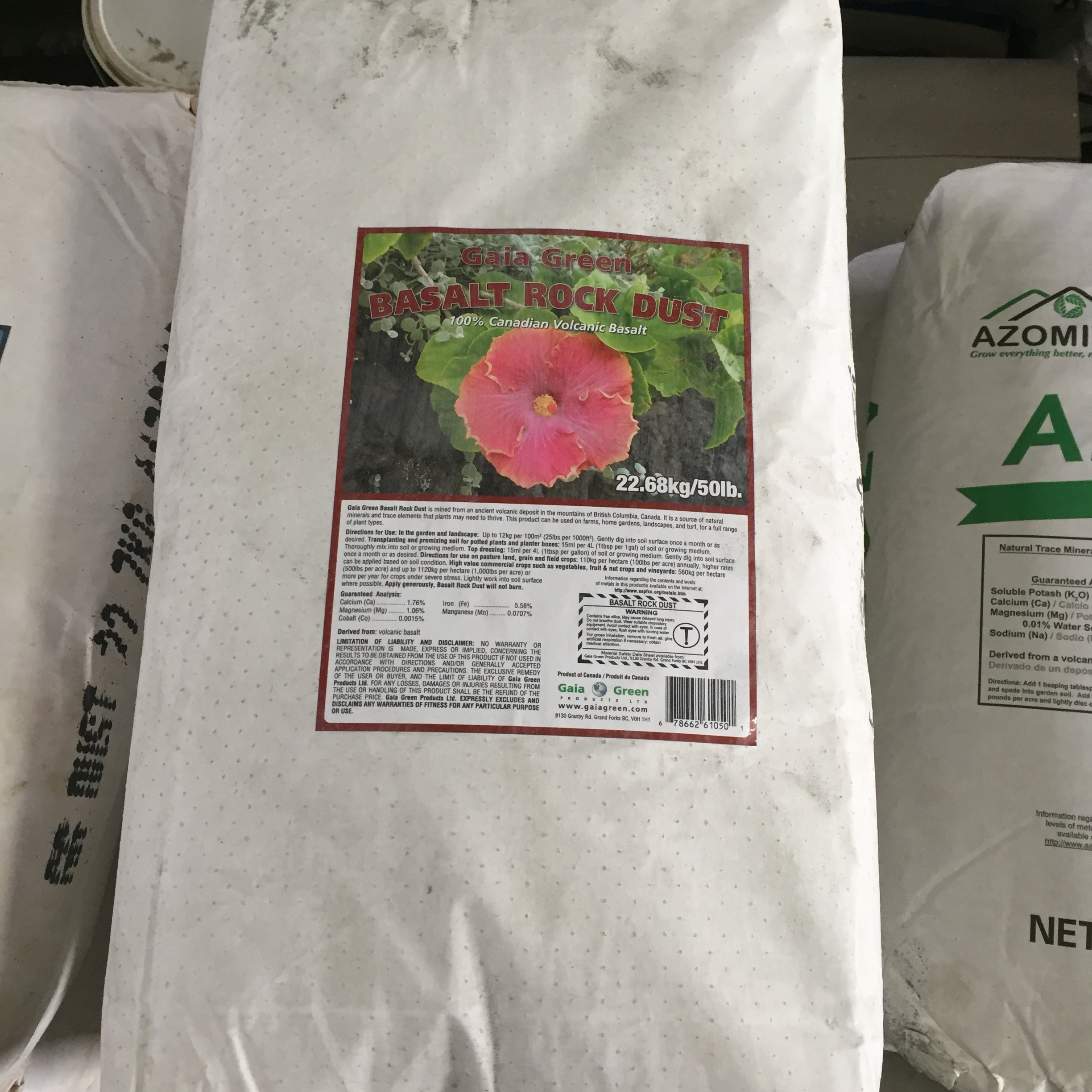 50# Gaia Green Basalt (Organic) – Concentrates, Inc.