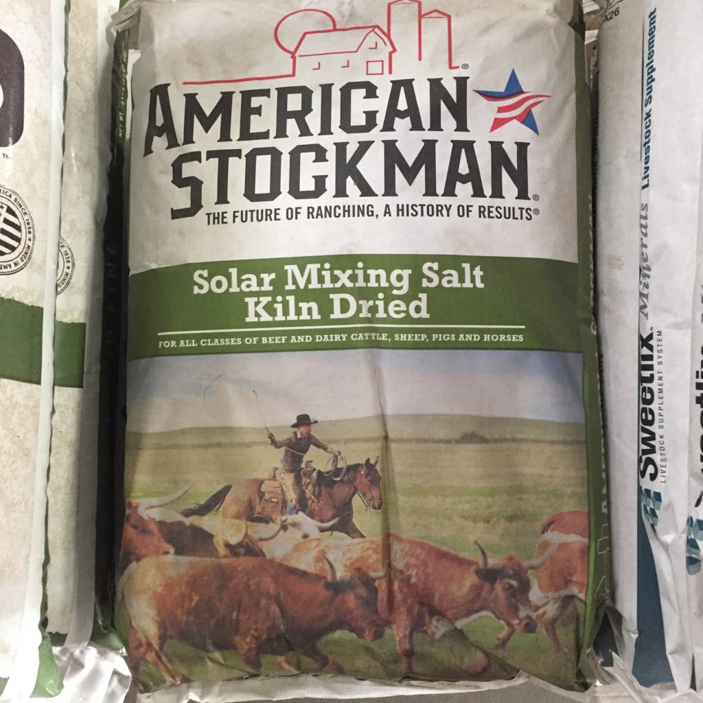 50# American Stockman Feed Mixing Salt – Concentrates, Inc.
