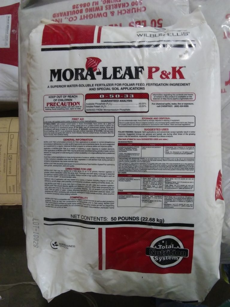 50# Mora-Leaf P&K 0-50-33 – Concentrates, Inc.