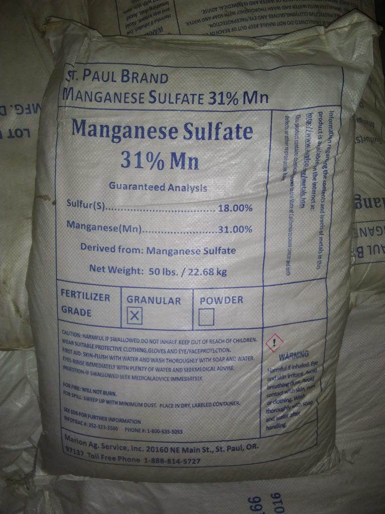 50# Manganese Sulfate (Organic) – Concentrates, Inc.