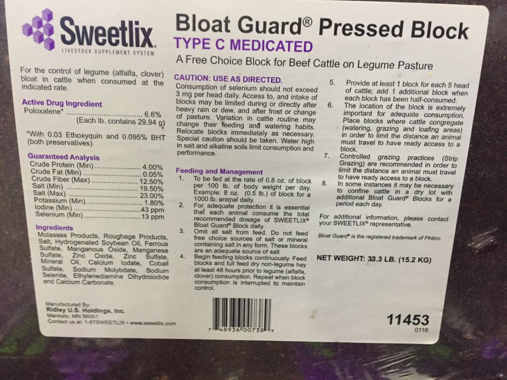 33# Sweetlix Bloat Block – Concentrates, Inc.